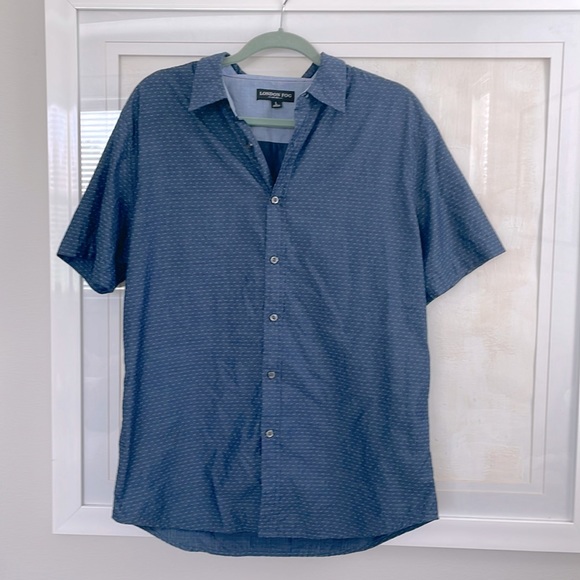 London Fog | Shirts | Mens Dark Blue Button Upsize L | Poshmark